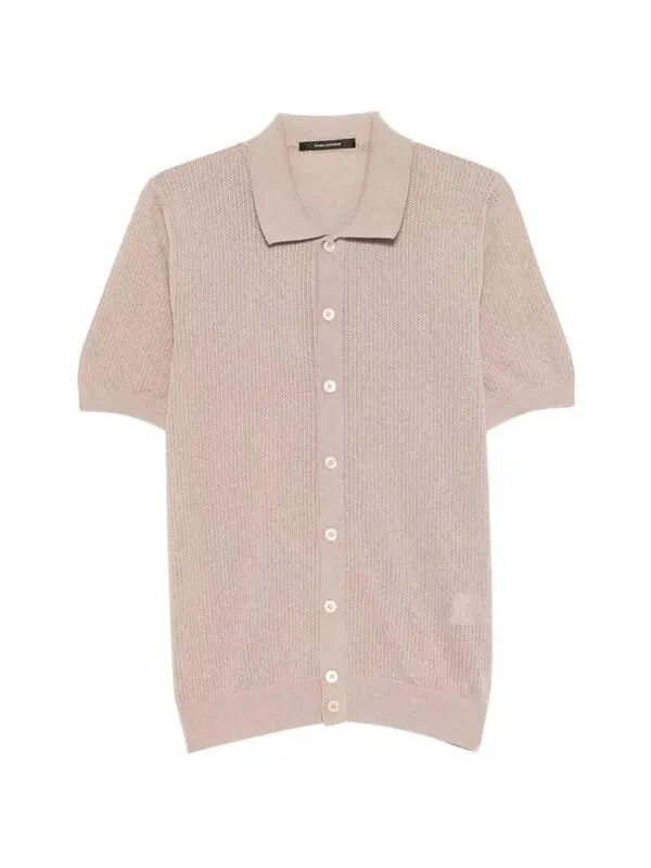 Tagliatore Button Ribbed Shirt