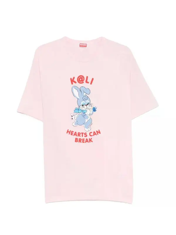 Kenzo Graphic Print T-shirt - Pink