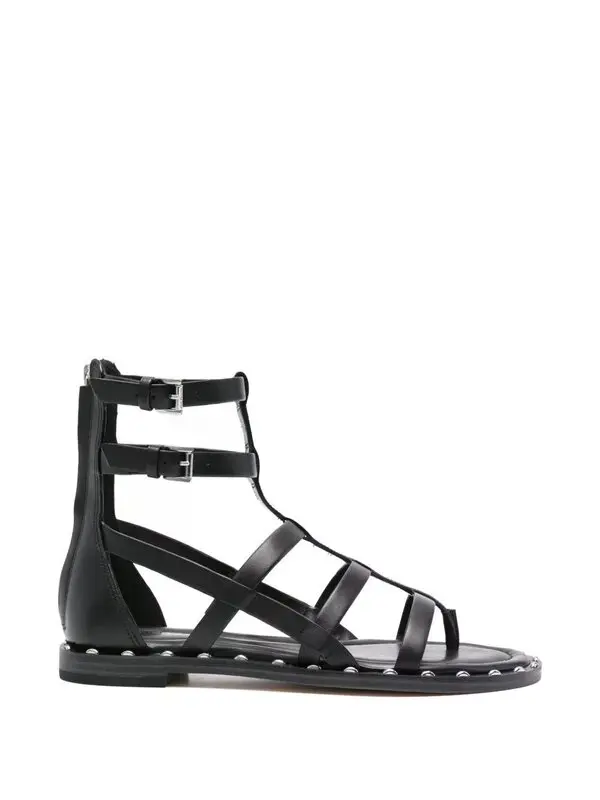 Michael Kors Noa Buckle-detail Studded Sandals - Black