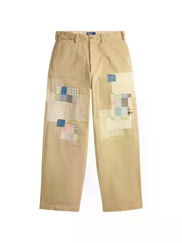 Polo Ralph Lauren Patchwork Chino Trousers - Neutrals