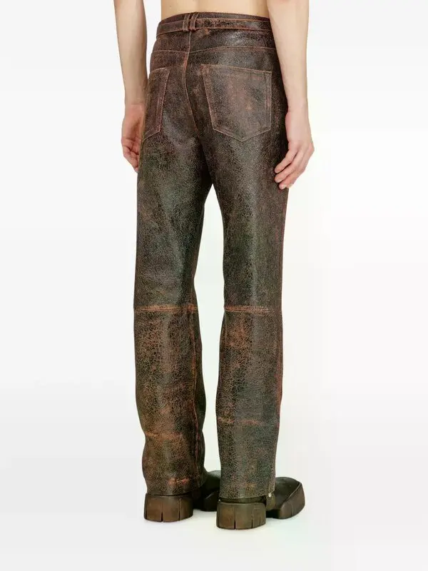 DIESEL® P-nuri Leather Trousers