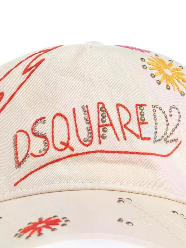 Dsquared2 Embroidered Embellished Cap