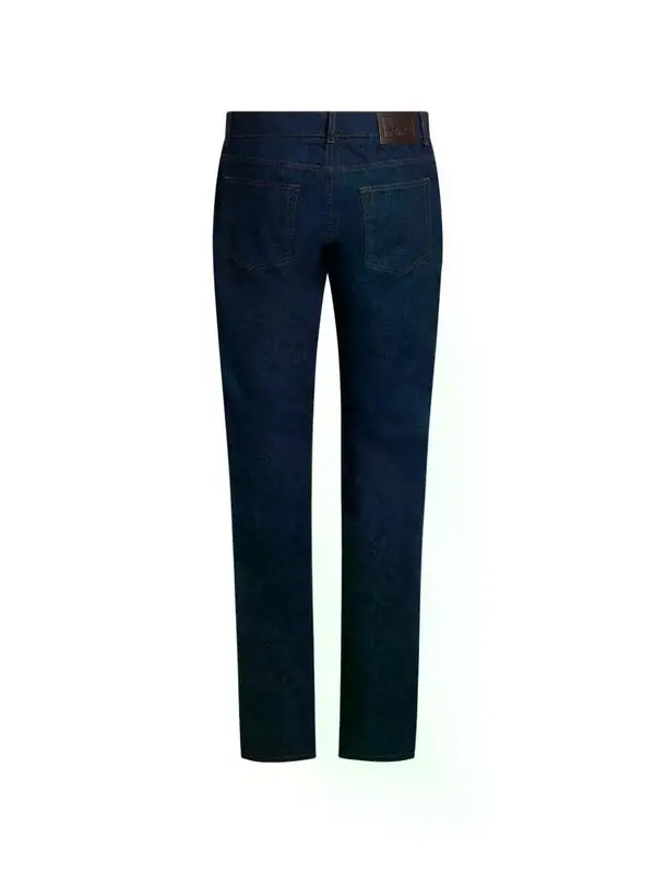 Etro Jacquard Paisley Jeans - Blue