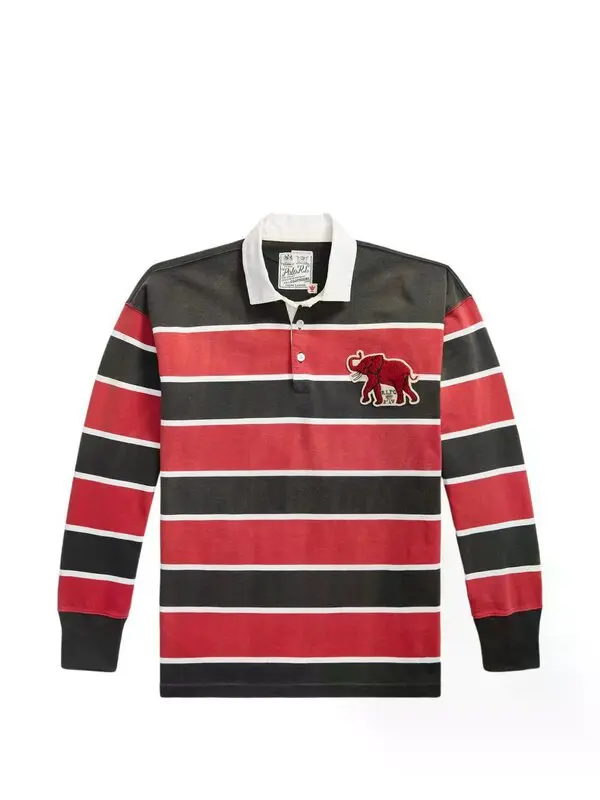 Polo Ralph Lauren Elephant-patch Striped Polo Shirt