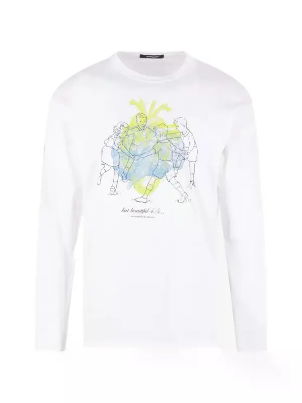 UNDERCOVERISM Graphic-print Long-sleeve T-shirt - White