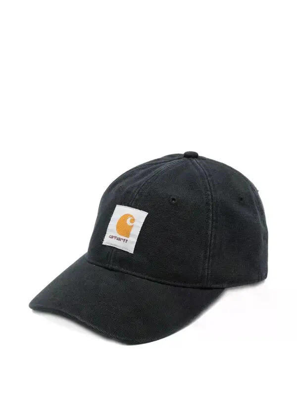 Carhartt Work In Progress Canvas Logo-patch Baseball Cap - Black