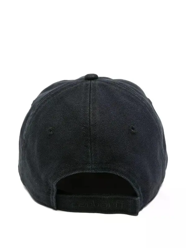 Carhartt Work In Progress Canvas Logo-patch Baseball Cap - Black