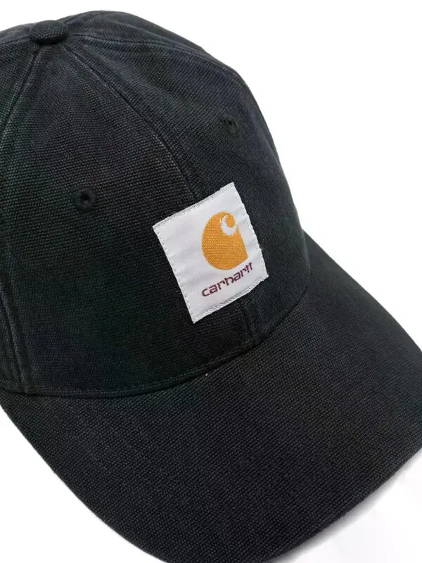 Carhartt Work In Progress Canvas Logo-patch Baseball Cap - Black