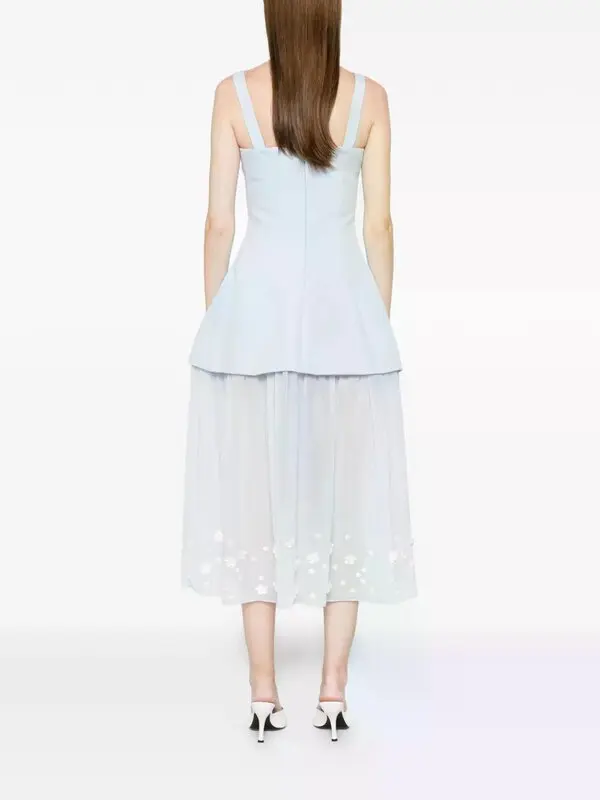 Stine Goya Floral-appliqué Midi Dress