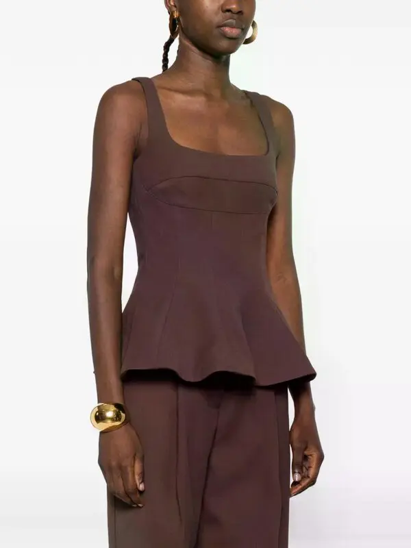 Stine Goya Square-neck Sleeveless Top