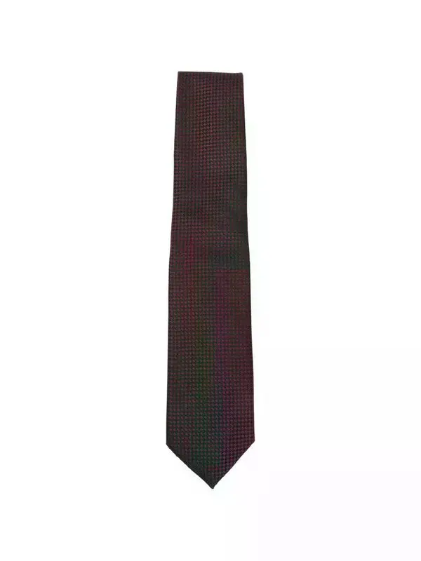 TOM FORD Check Tie - Red