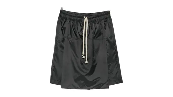Rick Owens X Moncler Woven Kilt Shorts - Black