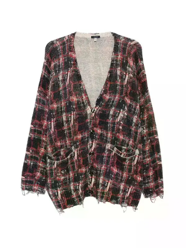 R13 Frayed Cardigan - Black