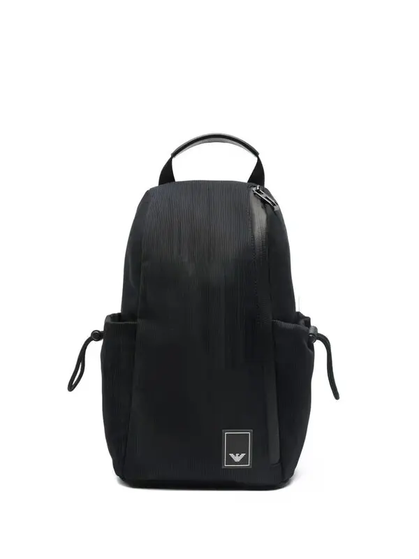 Emporio Armani Logo-patch Backpack - Blue