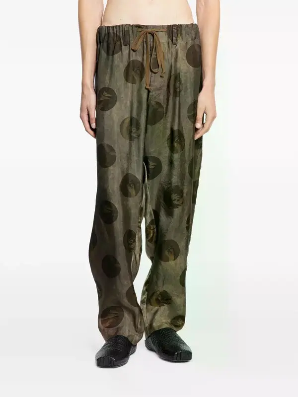 UMA WANG Printed Trousers - Grey