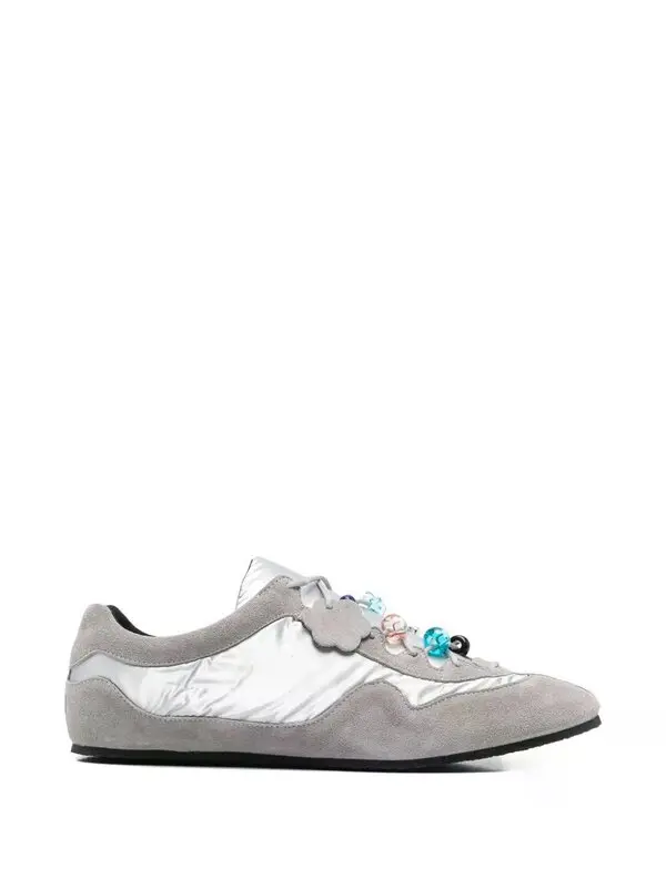 Cecilie Bahnsen Blaise Embellished Sneakers - Grey