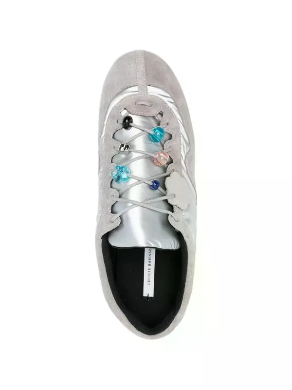 Cecilie Bahnsen Blaise Embellished Sneakers - Grey