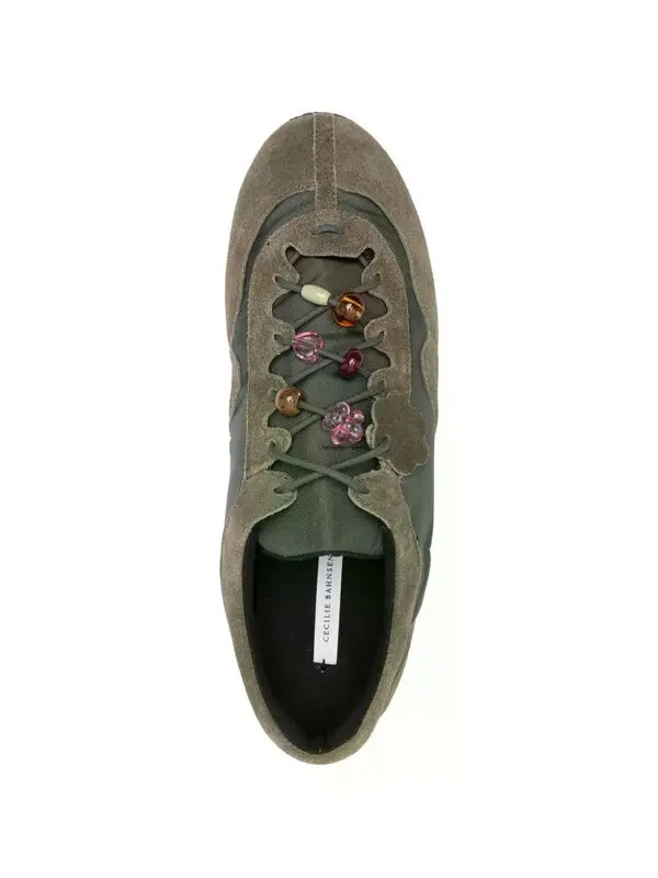 Cecilie Bahnsen Blaise Suede Sneakers - Green