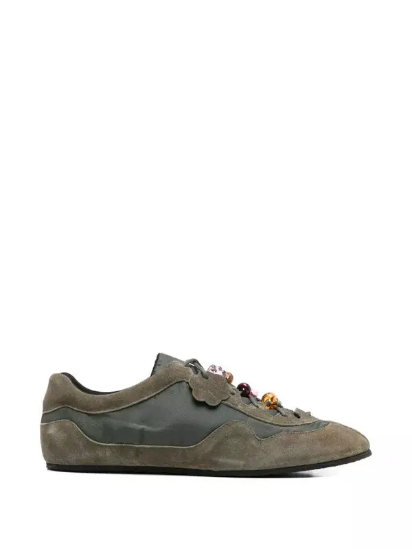 Cecilie Bahnsen Blaise Suede Sneakers - Green