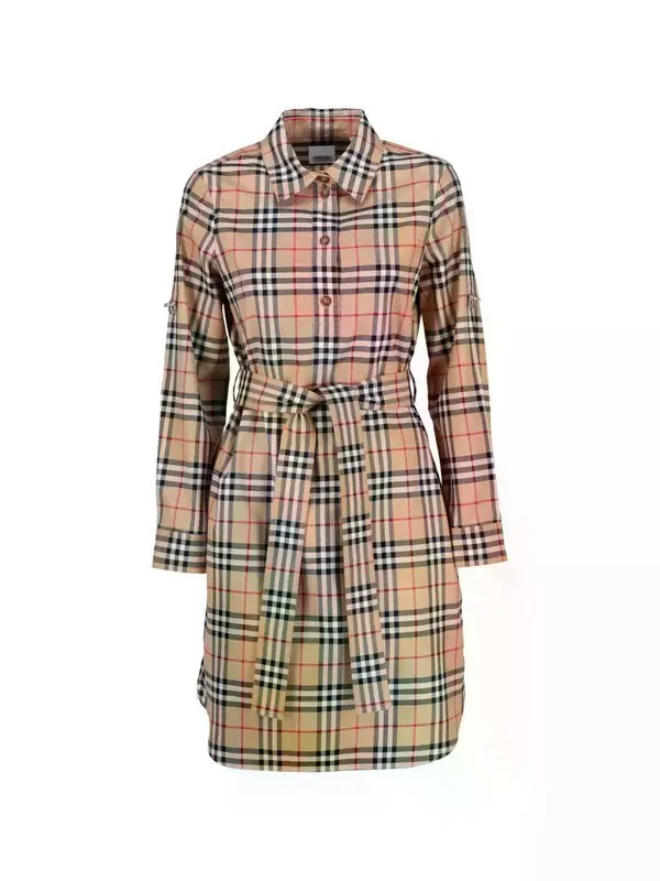Burberry Patterned Shirt Dress