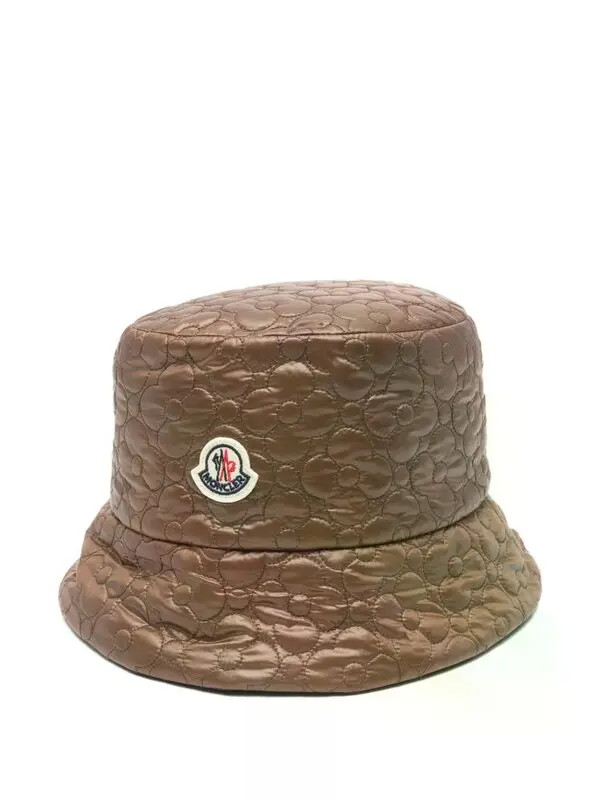 Moncler Reversible Padded Bucket Hat - Brown