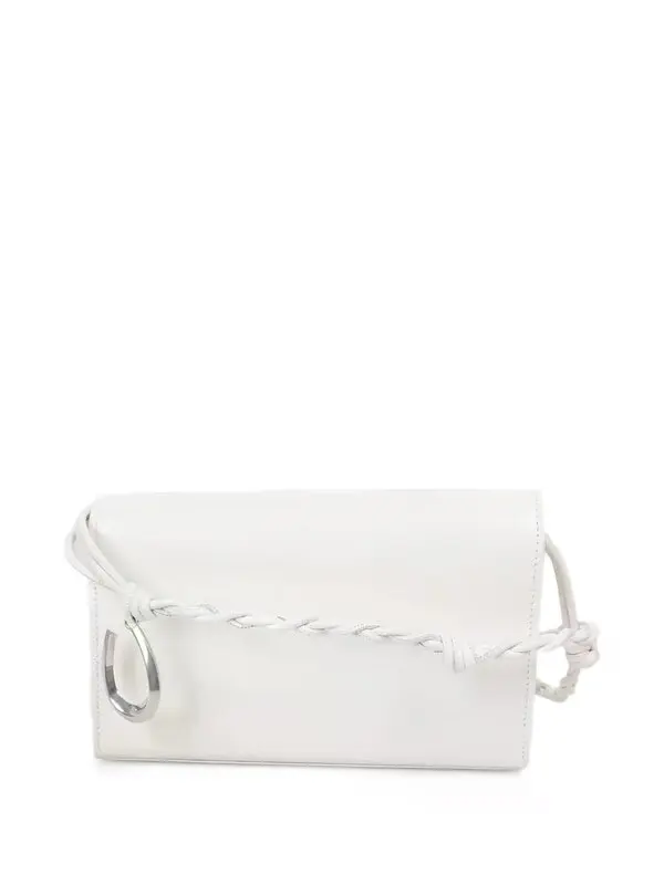 JIL SANDER Tangle Leather Shoulder Bag