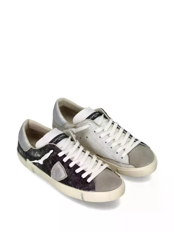 Philippe Model Prsx Low Metallic Panel Sneakers