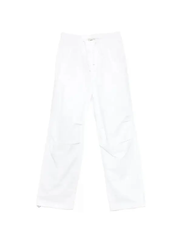 AUTRY Elasticated-waist Trousers - White