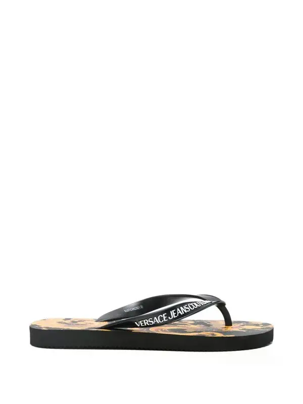 Versace Logo-detail Flip-flops - Black