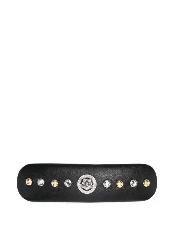 Versace Embellished Hair Clip - Black