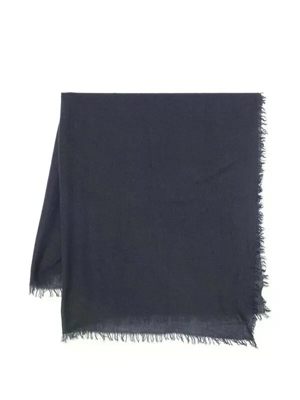 Faliero Sarti New Chris Fringed Scarf - Blue