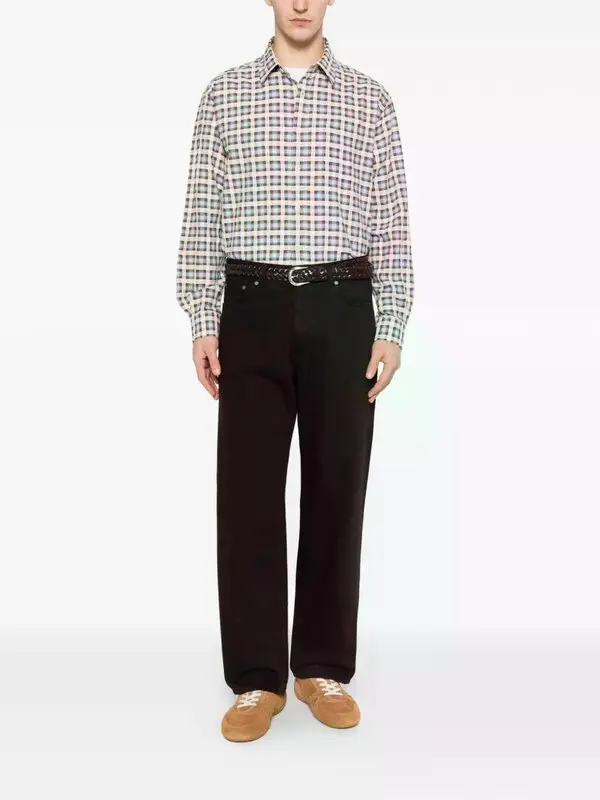 Nn07 Deon Check Shirt - Blue