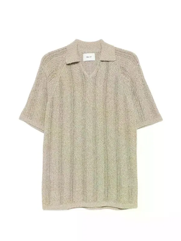 Nn07 Cale Short-sleeve Polo Shirt - Neutrals