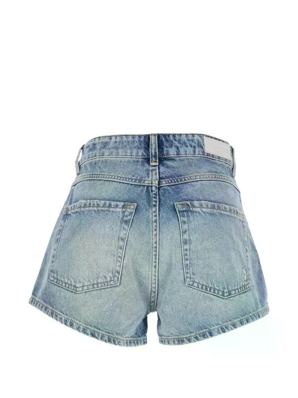 ICON DENIM LA Raw-edge Denim Shorts