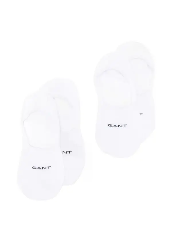 Gant Invisible Logo Socks - White