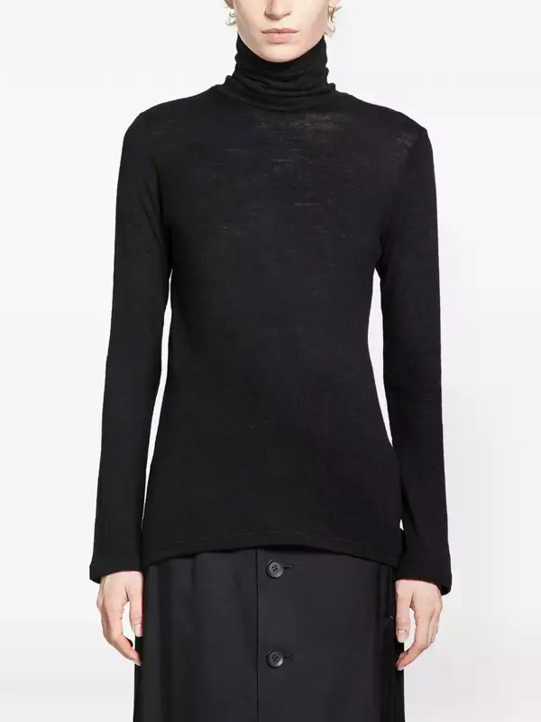 Yohji Yamamoto Wool High Neck Top