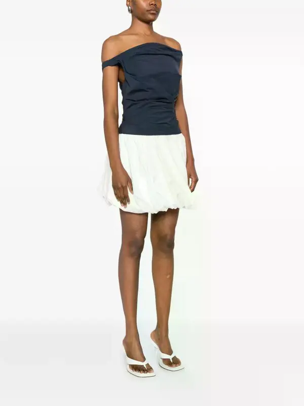 Simkhai Salina Bubble Mini Dress - White