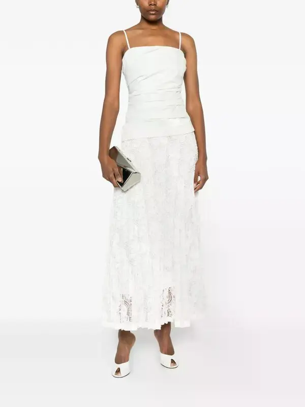 Simkhai Annalise Lace Midi Dress - White