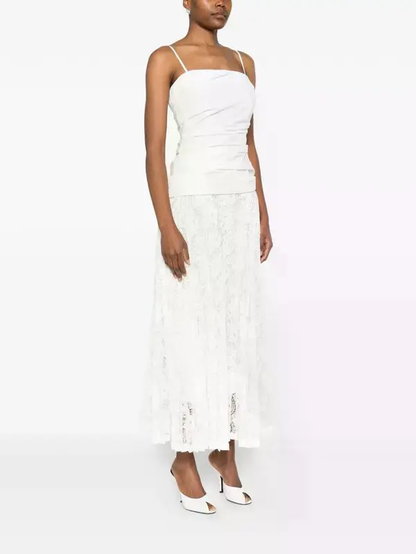 Simkhai Annalise Lace Midi Dress - White