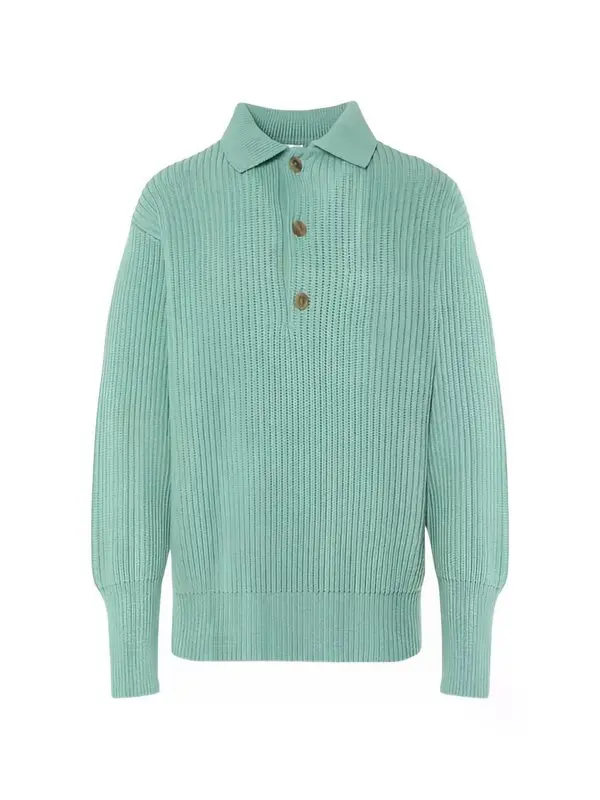 Malo Knitted Polo Shirt - Green