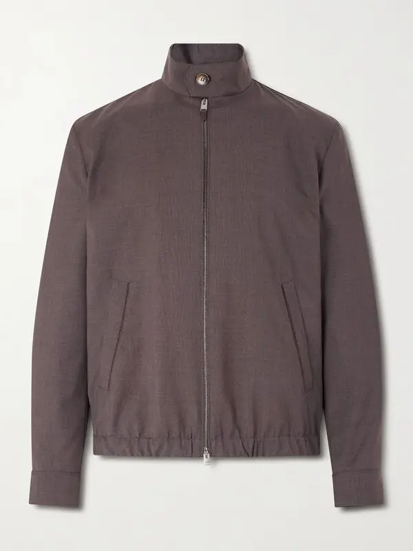 Canali Impeccabile Wool Bomber Jacket