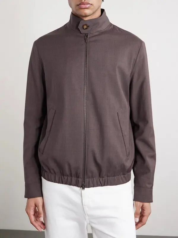 Canali Impeccabile Wool Bomber Jacket