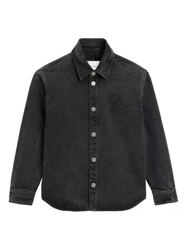 Ami De Coeur Crochet Denim Jacket - Black