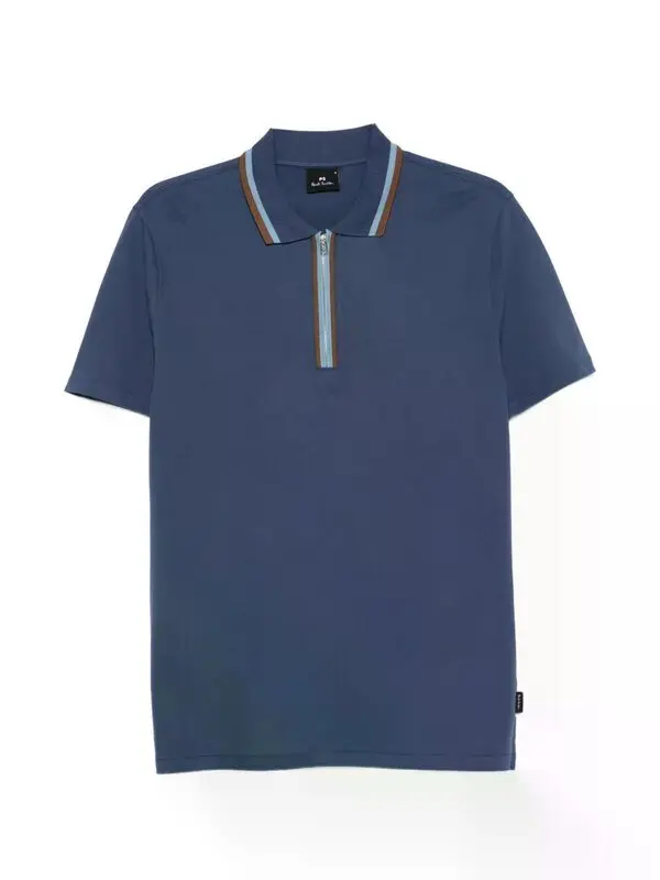 Paul Smith Half-zip Polo Shirt - Blue