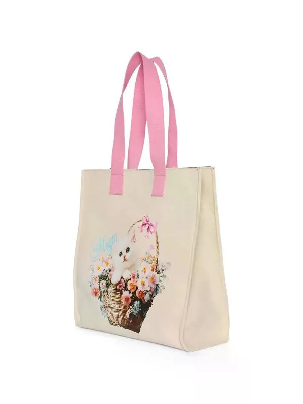 MSGM Floral-print Tote Bag