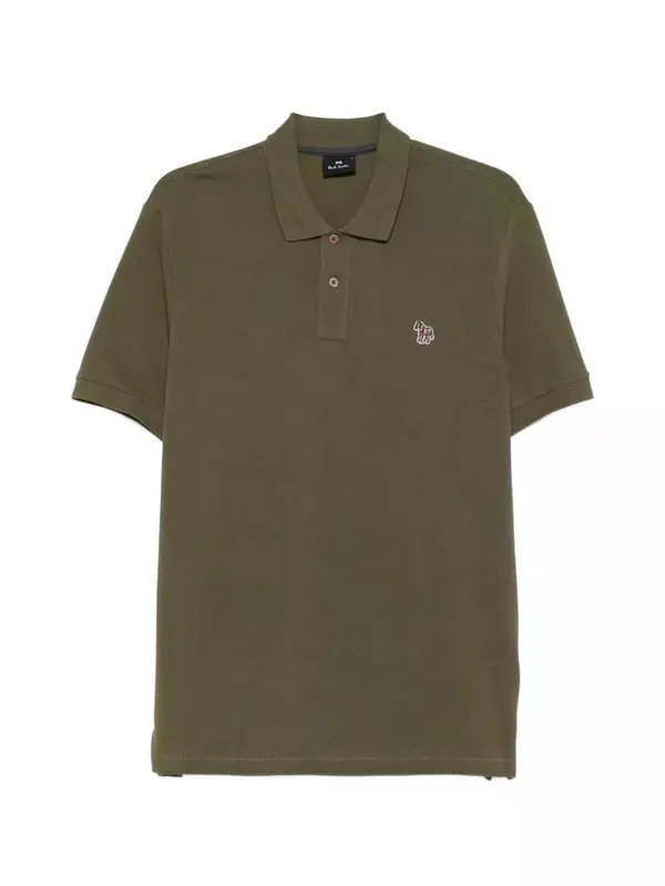 Paul Smith Zebra-patch Regular-fit Polo Shirt - Green