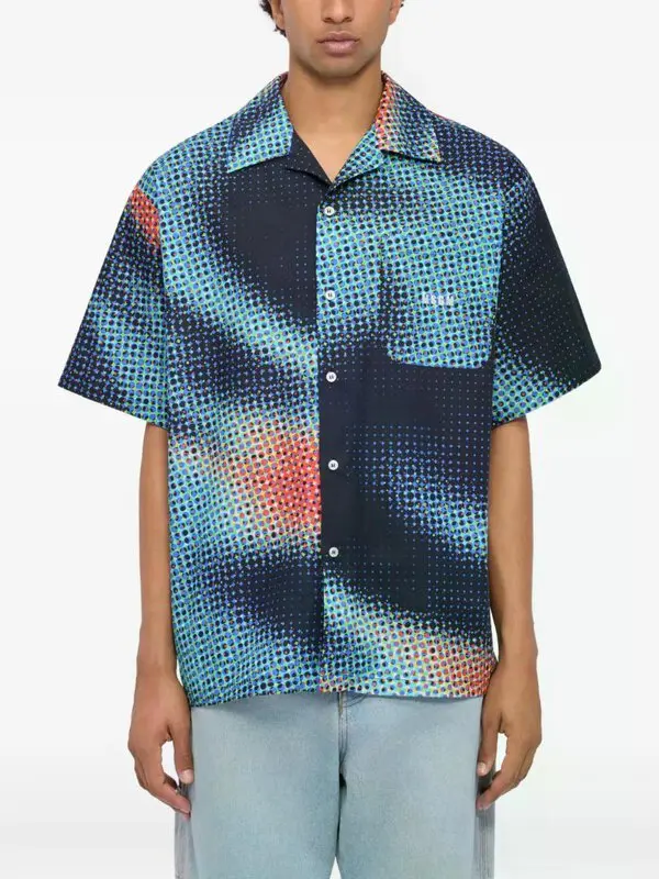 MSGM Point-effect Pocket Shirt