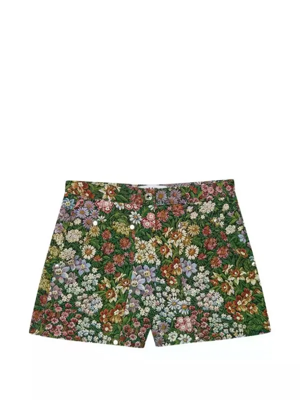 MSGM Floral Print Shorts