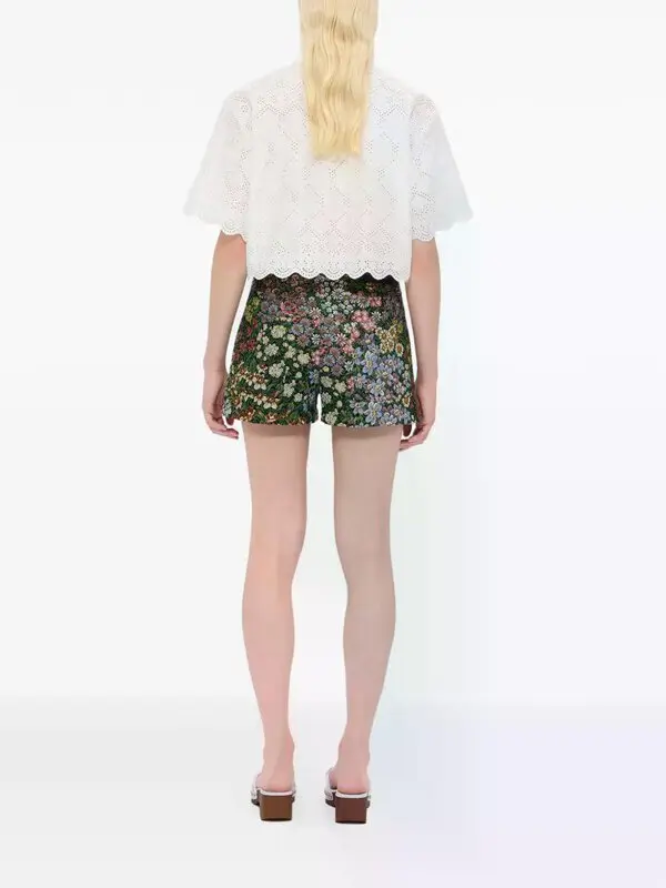 MSGM Floral Print Shorts