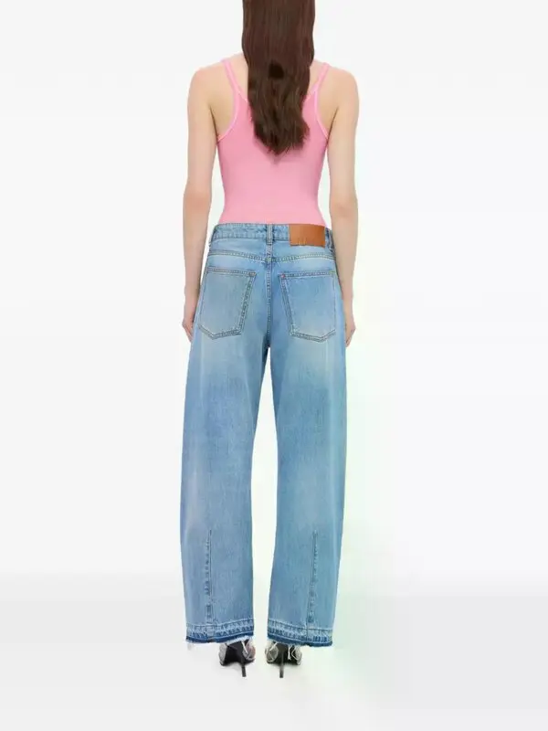 MSGM Frayed-hem Jeans